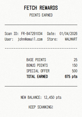 Generate Fake Fetch Rewards Receipt - Receipt Maker