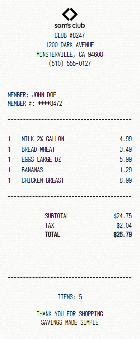 Receipt Templates | Free Receipt Generator Templates